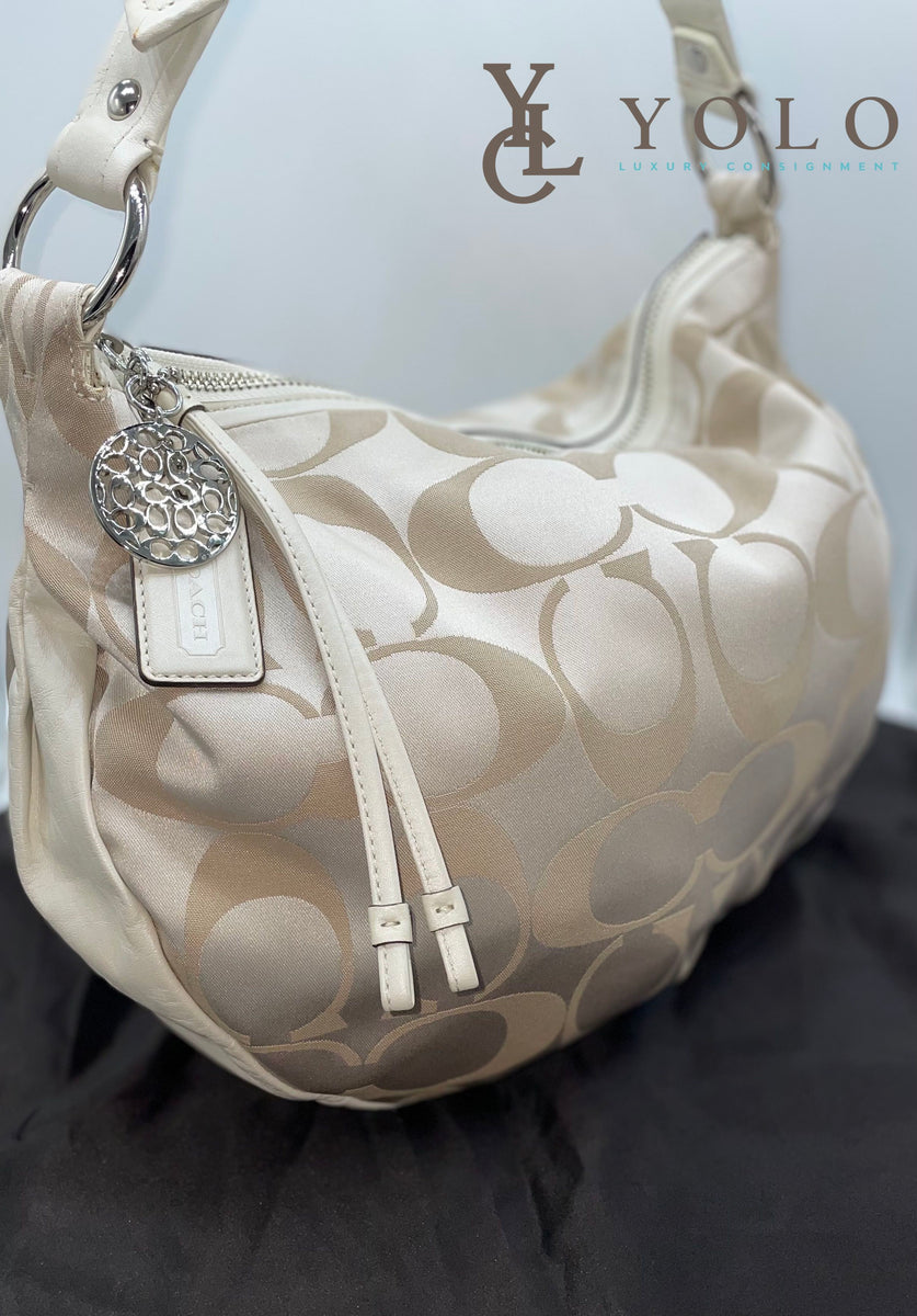 Coach | Signature Sateen Ali Hobo | YOLO Luxury Consignment