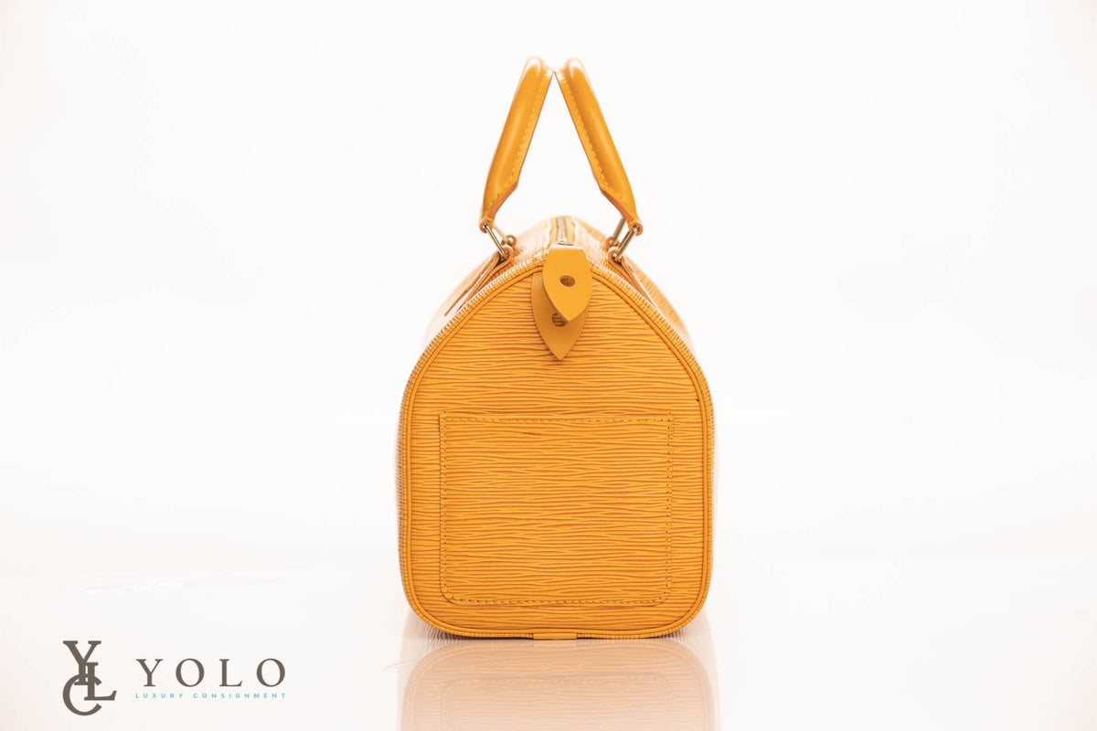 Authentic Preloved Louis Vuitton Epi Yellow Leather Speedy 25 Bag ...